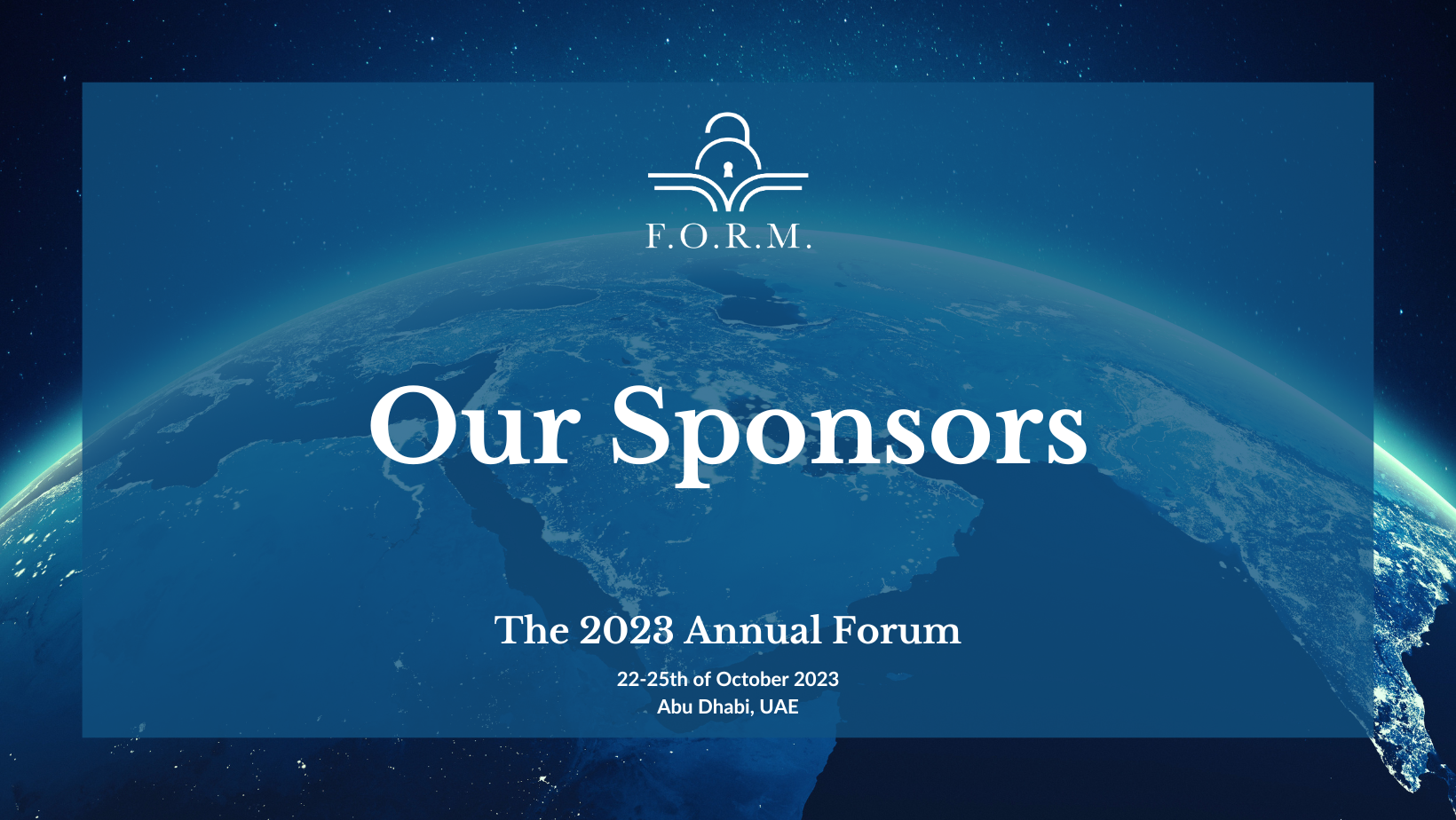 Our Supporters - Forum for Open Research in MENA